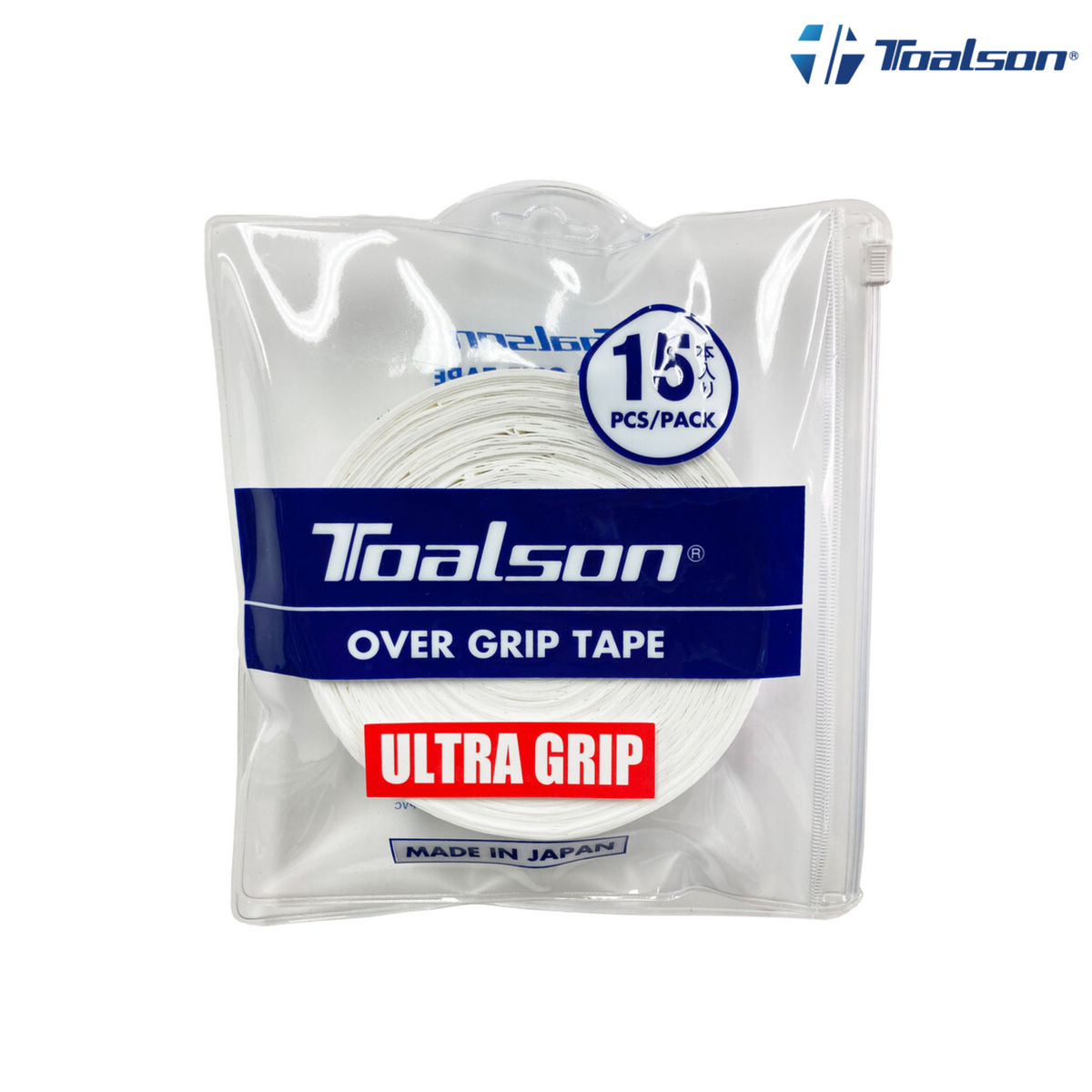 Toalson Ultra Over Grip White 15 Pcs | Padel Grips – PadelShop.com